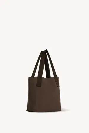 THE ROW Small N/s Brian Tote Bag - Dark Brown
