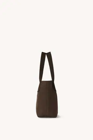 THE ROW Small N/s Brian Tote Bag - Dark Brown