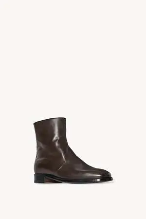 THE ROW Oscar Boot - Lacquer Brown