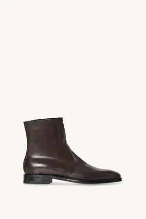 THE ROW Oscar Boot - Lacquer Brown