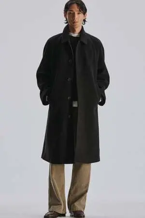 THE ROW Perlin Coat - Dark Charcoal