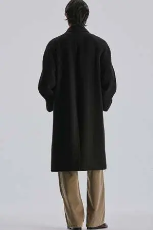 THE ROW Perlin Coat - Dark Charcoal