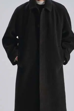 THE ROW Perlin Coat - Dark Charcoal