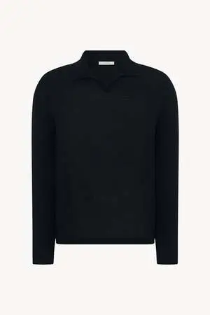 THE ROW Ripley Polo - Black