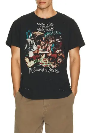 MadeWorn Smashing Pumpkins Tee In Grey - Coal