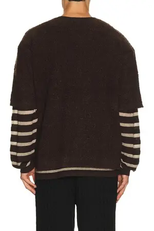 ISA BOULDER Repeat Stripe Layered Top