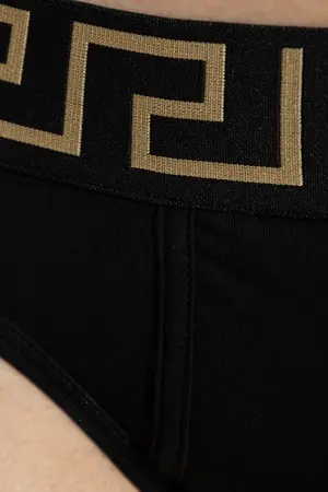 Versace Cotton Briefs With Logo