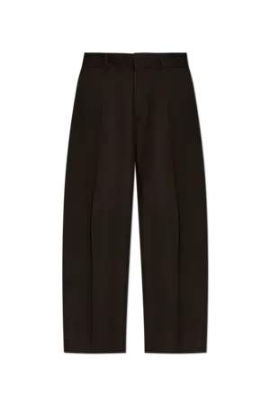 Studio Nicholson Wool Trousers ‘fume - Brown