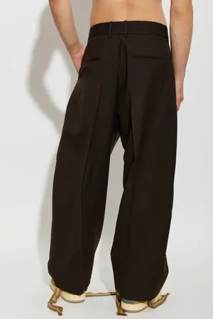 Studio Nicholson Wool Trousers In Fume