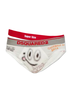Dsquared2 Briefs With Print - White