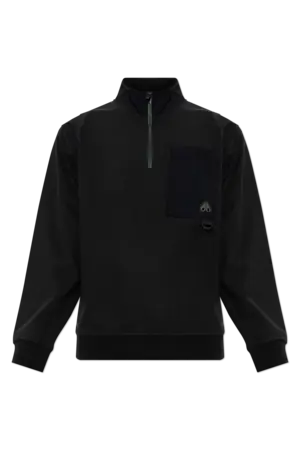 Moose Knuckles Sweatshirt With Pocket - Black