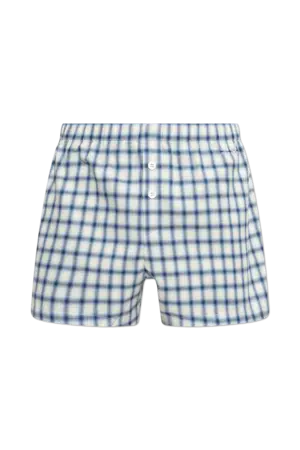 MAISON MARGIELA Plaid Patterned Boxers - Blue