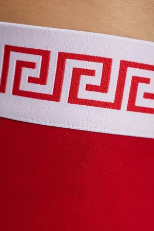 Versace Cotton Boxers With Logo - Red