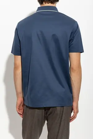 Paul & Shark Polo With Embroidered Logo - Navy Blue