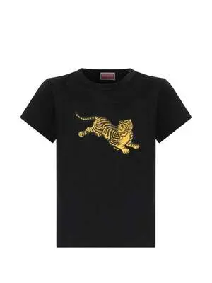 Kenzo Tiger Print T-shirt - Black