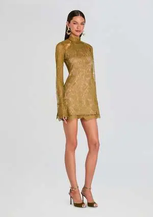 Retrofete Gilana Lace Mini Dress - Basil