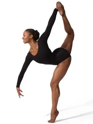 CAPEZIO Long Sleeve Leotard - Black