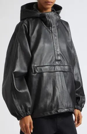 RÓHE Oversized Leather Anorak