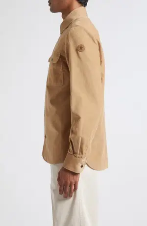 Moncler Cotton Corduroy Snap-up Shirt