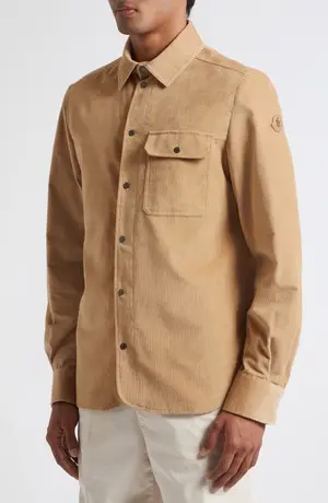 Moncler Cotton Corduroy Snap-up Shirt