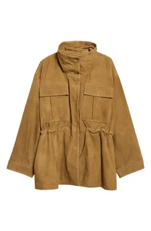 RÓHE Sculptural Suede Jacket