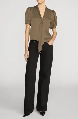 FRAME The Sonnet Silk Top