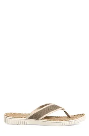 SOLSTITCH Avalon Nature's Weave Jute Flip Flop - Fatigue