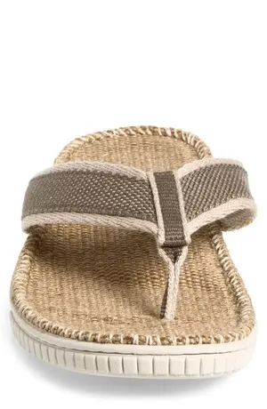 SOLSTITCH Avalon Nature's Weave Jute Flip Flop - Fatigue