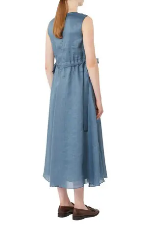 Max Mara Aquile Sleeveless Midi Dress