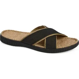 SOLSTITCH Marlin Slide Sandal - Black