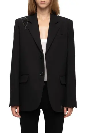 Zadig&Voltaire Vanille Strss Snake Blazer