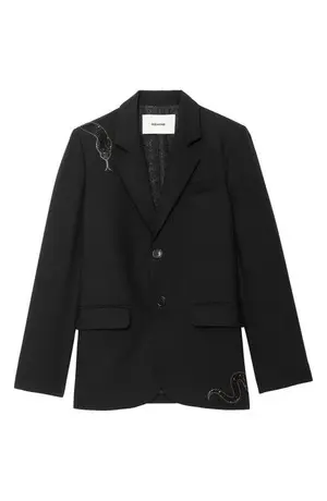 Zadig&Voltaire Vanille Strss Snake Blazer
