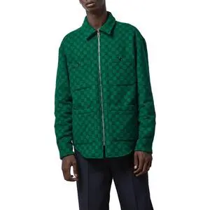 Gucci Gg Wool Flannel Padded Jacket