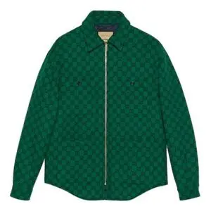 Gucci Gg Wool Flannel Padded Jacket
