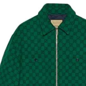 Gucci Gg Wool Flannel Padded Jacket