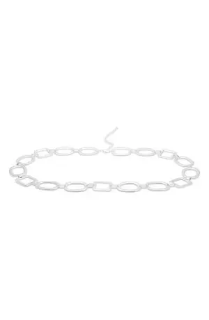 Mango Chain Link Belt - Silver