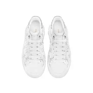 LOUIS VUITTON Time Out Sneakers 'white With Silver Monogram