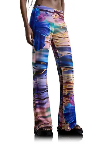 Desigual Printed Flare Pants