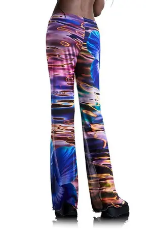 Desigual Printed Flare Pants