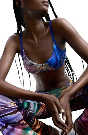Desigual Printed Flare Pants