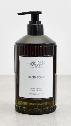 FLAMINGO ESTATE Jasmine Damask Rose Glass Hand Soap