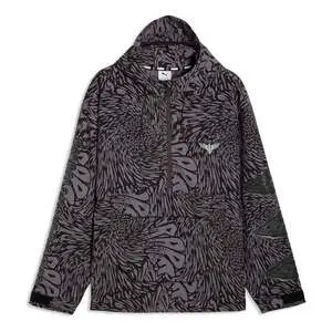 PUMA Melo World Packable Windbreaker 'crystal Black Aop - Crystal Black/aop