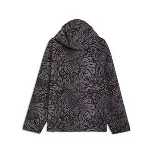 PUMA Melo World Packable Windbreaker 'crystal Black Aop - Crystal Black/aop