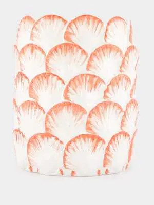 LES-OTTOMANS Saint Jacques Small Ceramic Vase - Orange