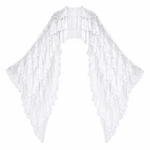 HARMONIA NY Angels After Dark Kimono Harmonia X Kikiriki Lace Kimono - White