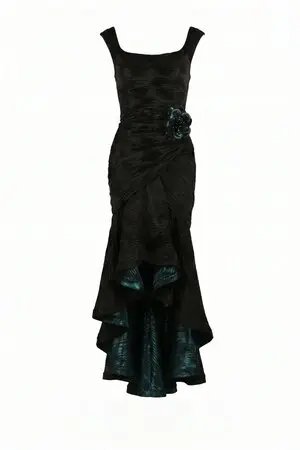 LUNA FASHION HOUSE High Low Evening Dress, Eli - Black
