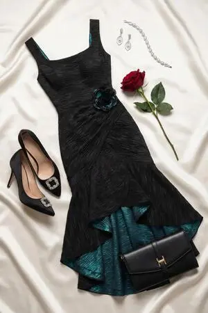 LUNA FASHION HOUSE Luna Fashion House High-Low Evening Gown