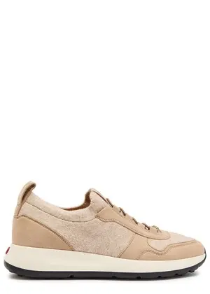 TOD'S Sportiva 79k Panelled Knit Sneakers - Beige