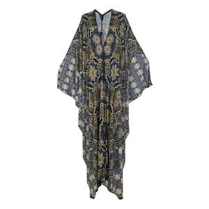 JENNAFER GRACE Persephone Minuit Caftan - Blue