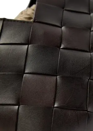 Dragon Diffusion Botteghe Small Woven Leather Tote